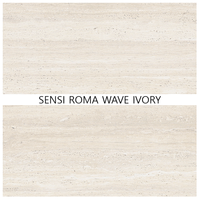 [600*1200] SENSI ROMA 센시 로마 WAVE 웨이브 시리즈 WHITE, IVORY 아이보리 트래버틴 디자인의 3D ...